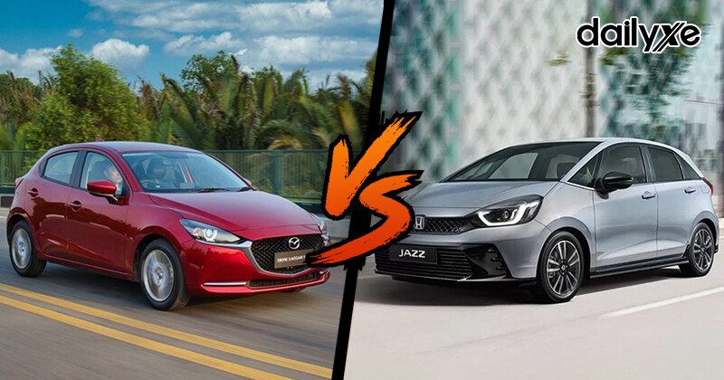 So sánh Mazda 2 Sport và Honda Jazz: Thông số kỹ thuật chi tiết
