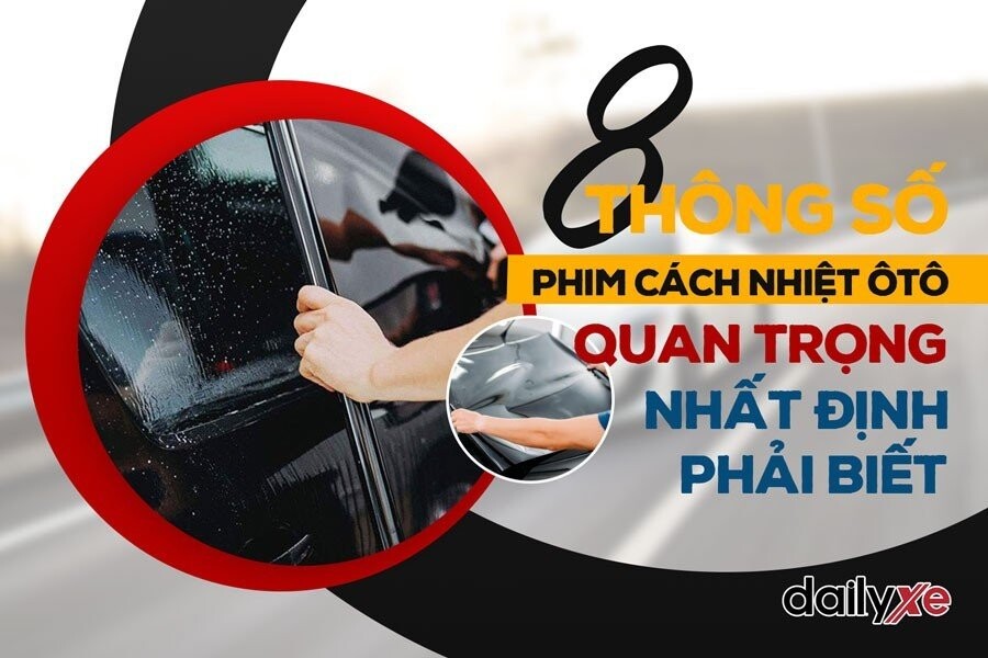 8 thông số phim cách nhiệt ô tô quan trọng nhất định phải biết