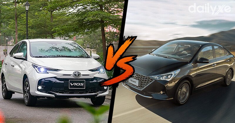 So sánh Toyota Vios và Hyundai Accent: Thông số kỹ thuật chi tiết